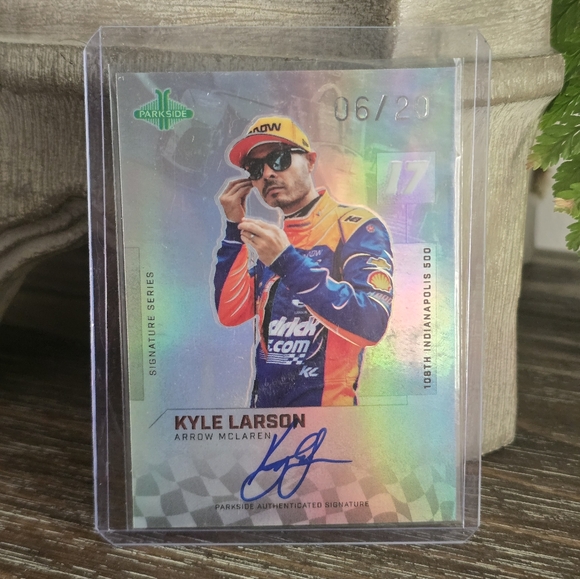 Parkside | Other | 224 Parkside Pacific Indy 500 Kyle Larson Autograph ...
